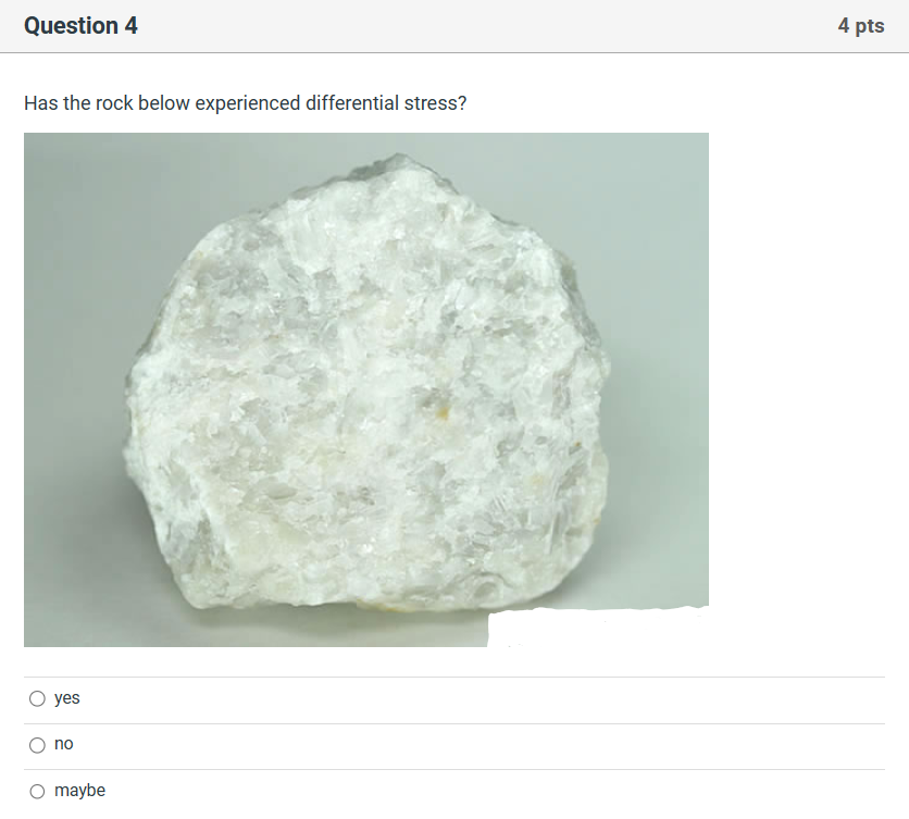 Solved Has the rock pictured below experienced differential | Chegg.com