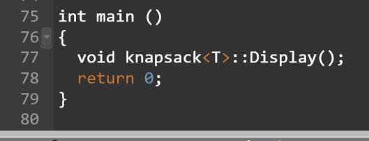 Solved Hi. In knapsack class, there is Display | Chegg.com