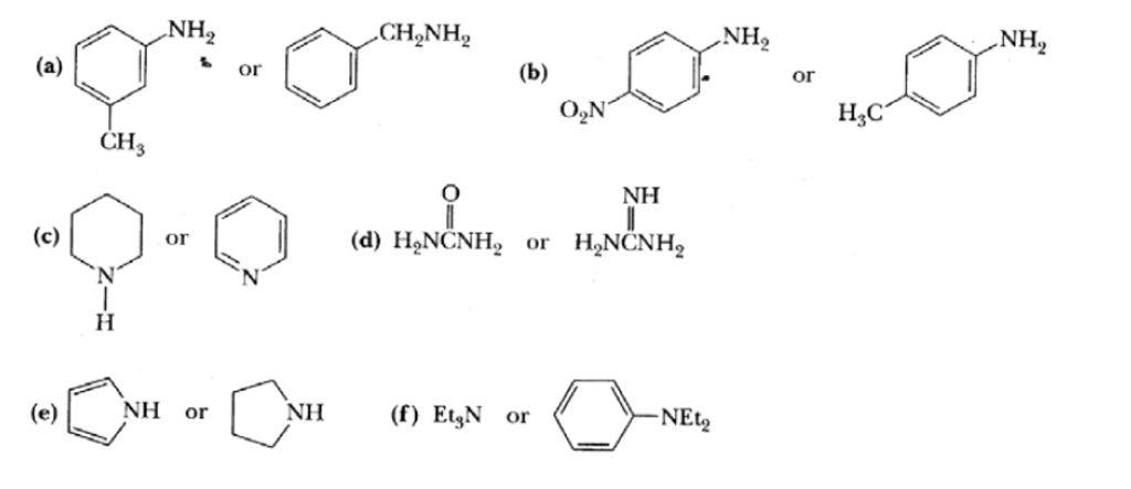 Solved NH NH NH CH2NH2 or or O2N H3C CH NH (d) H^NCNH2 or | Chegg.com