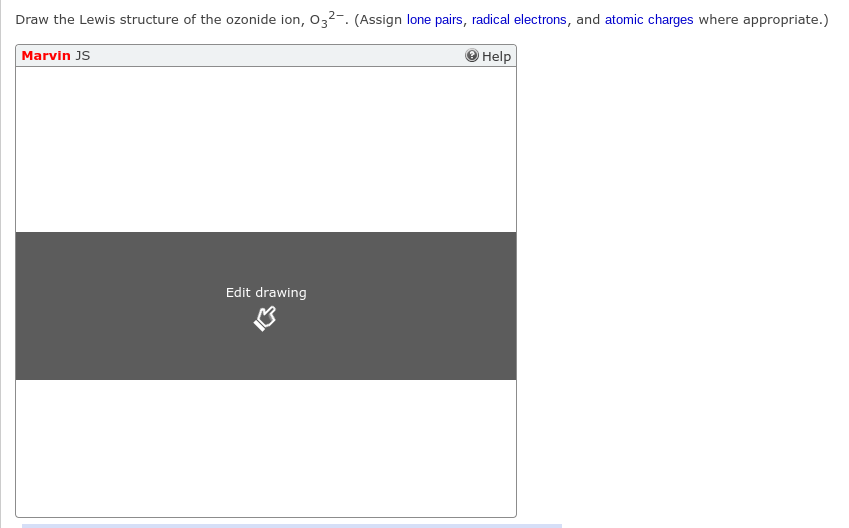 Solved Draw the Lewis structure of the ozonide ion, 032-. | Chegg.com