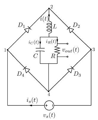Solved Analyze the single-phase bridge rectifier with RLC | Chegg.com