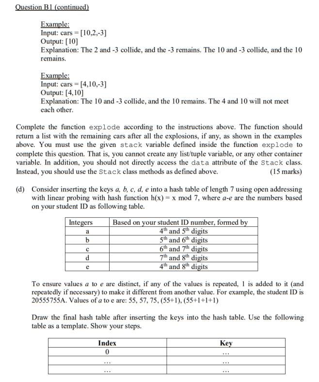 Solved You are given the following python code: class Stack: | Chegg.com