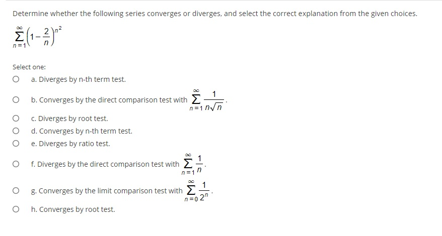 Solved Determine whether the following series converges or | Chegg.com