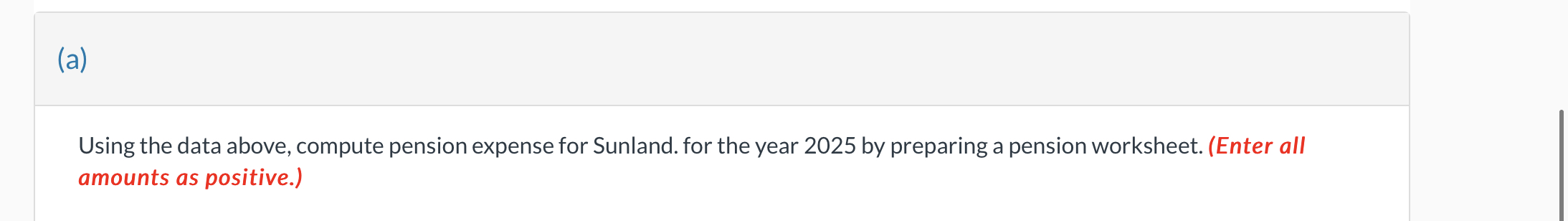 Solved $ $ $ v^ ลUsing the data above, compute pension | Chegg.com