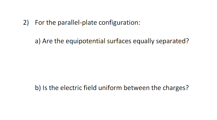 Solved be + En E E 드 2) For the parallel-plate | Chegg.com