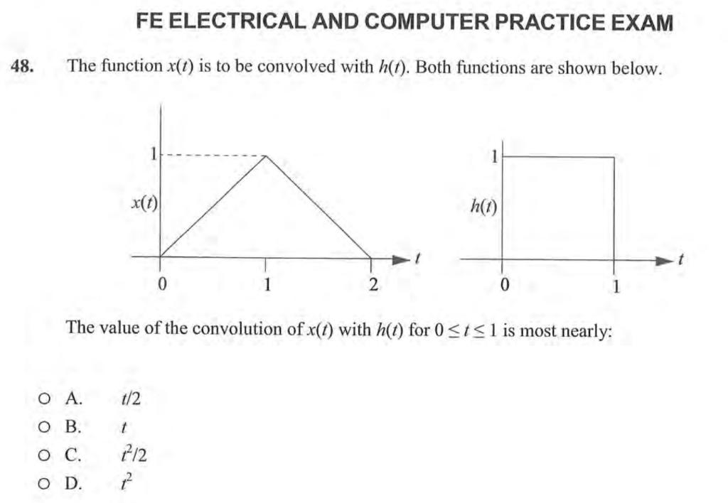 Solved FE ELECTRICAL AND COMPUTER PRACTICE EXAM 48. The | Chegg.com