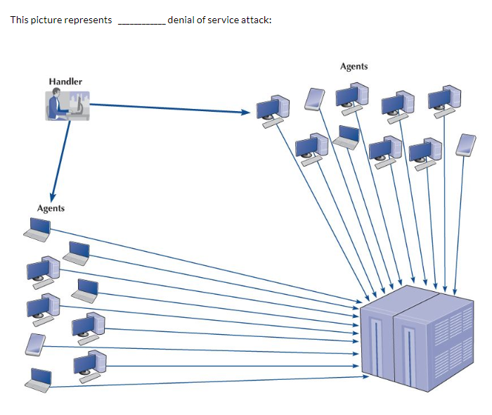 Solved This picture represents ________ denial of service | Chegg.com