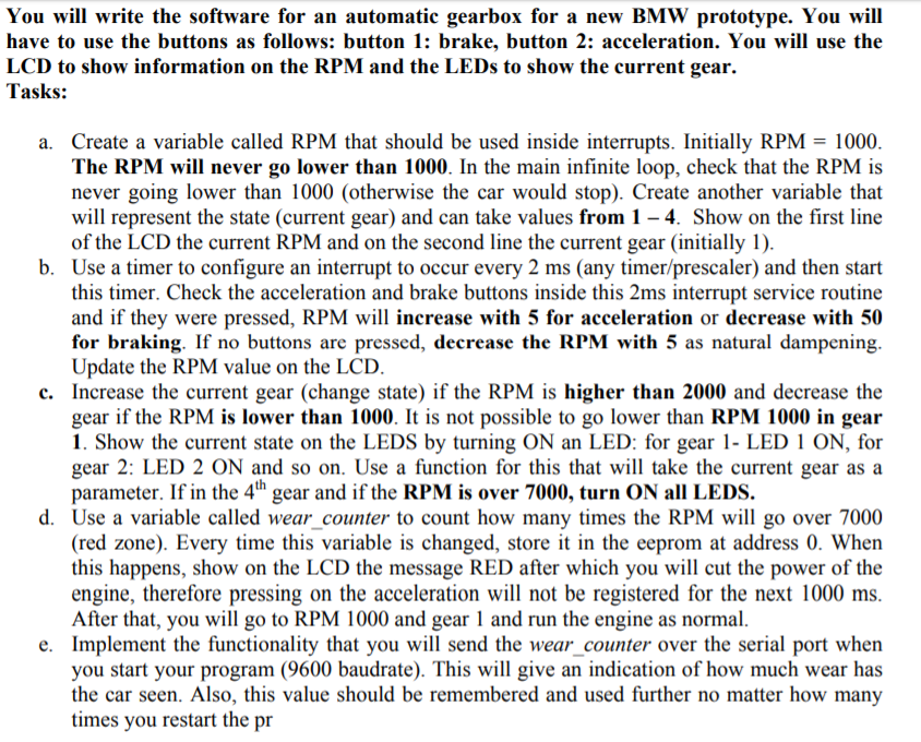 Hi. We will be using ATmega32 microcontroller as | Chegg.com
