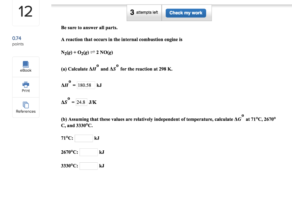 Solved 12 3 attempts let Check my work Be sure to answer all | Chegg.com