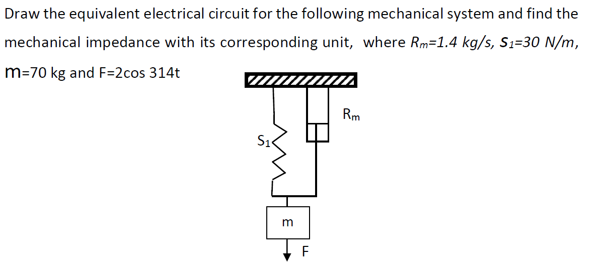 Solved Draw the equivalent electrical circuit for the | Chegg.com
