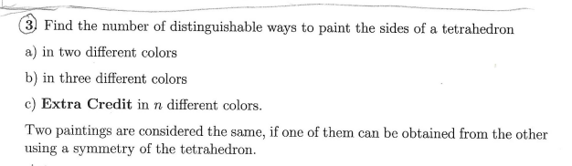 Solved (3. Find the number of distinguishable ways to paint | Chegg.com