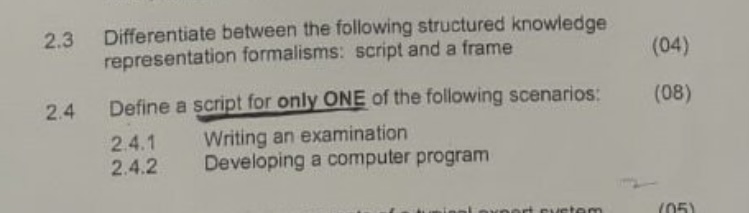 Solved 2.3 Differentiate between the following structured | Chegg.com