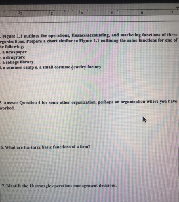 Solved . Why should one study operations management? 2. | Chegg.com