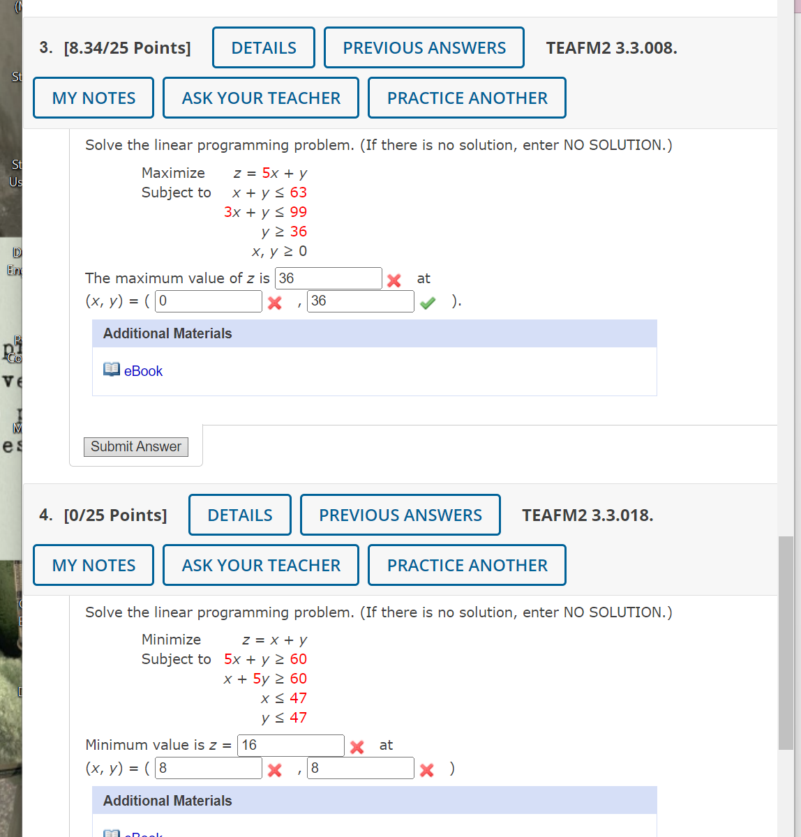Solved Maximize Z 5x Y Subject To X Y≤633x Y≤99y≥36x Y≥0 The