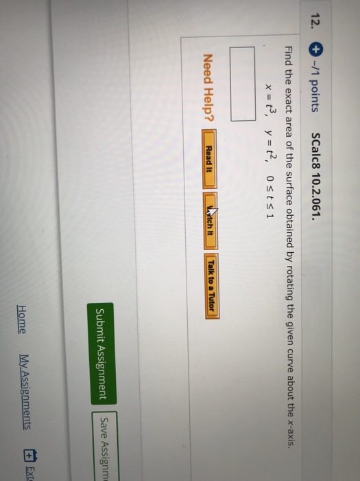 Solved 12. + -/1 points SCalc8 10.2.061. Find the exact area | Chegg.com Solved 12. + -/1 points SCalc8 10.2.061. Find the exact area | Chegg.com