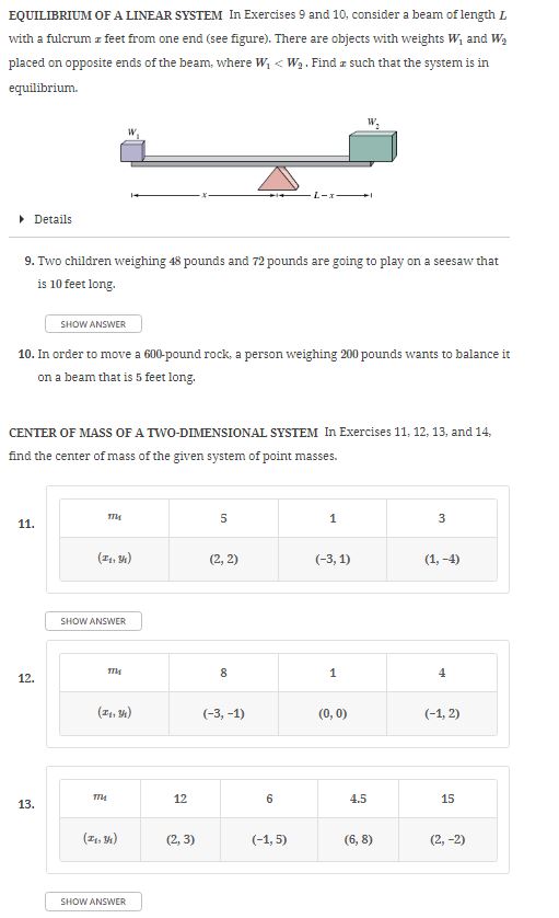 Solved EQUILIBRIUM OF A LINEAR SYSTEM In Exercises 9 and 10 | Chegg.com