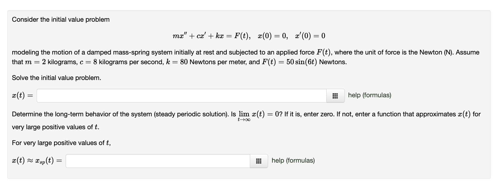 Solved Consider the initial value problem | Chegg.com