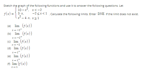 Solved Sketch the graph of the following functions and use | Chegg.com