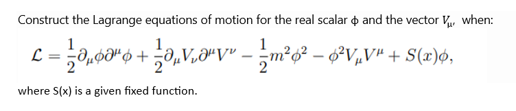 Solved Construct the Lagrange equations of motion for the | Chegg.com