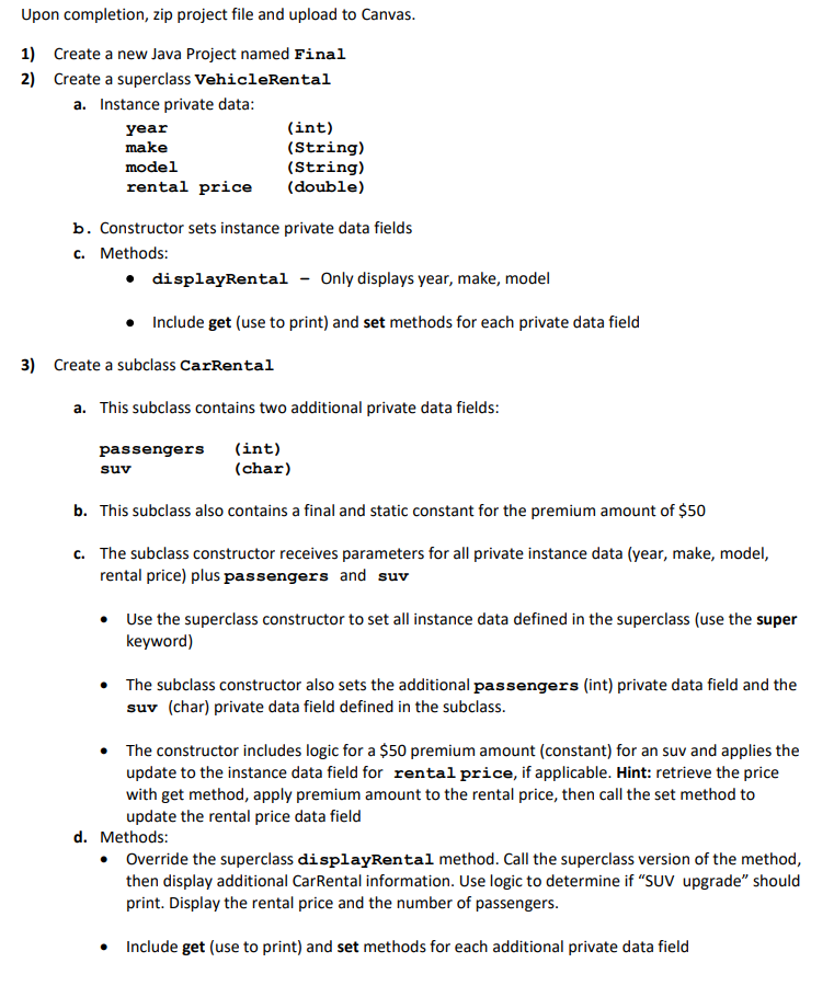 Solved Upon completion, zip project file and upload to | Chegg.com