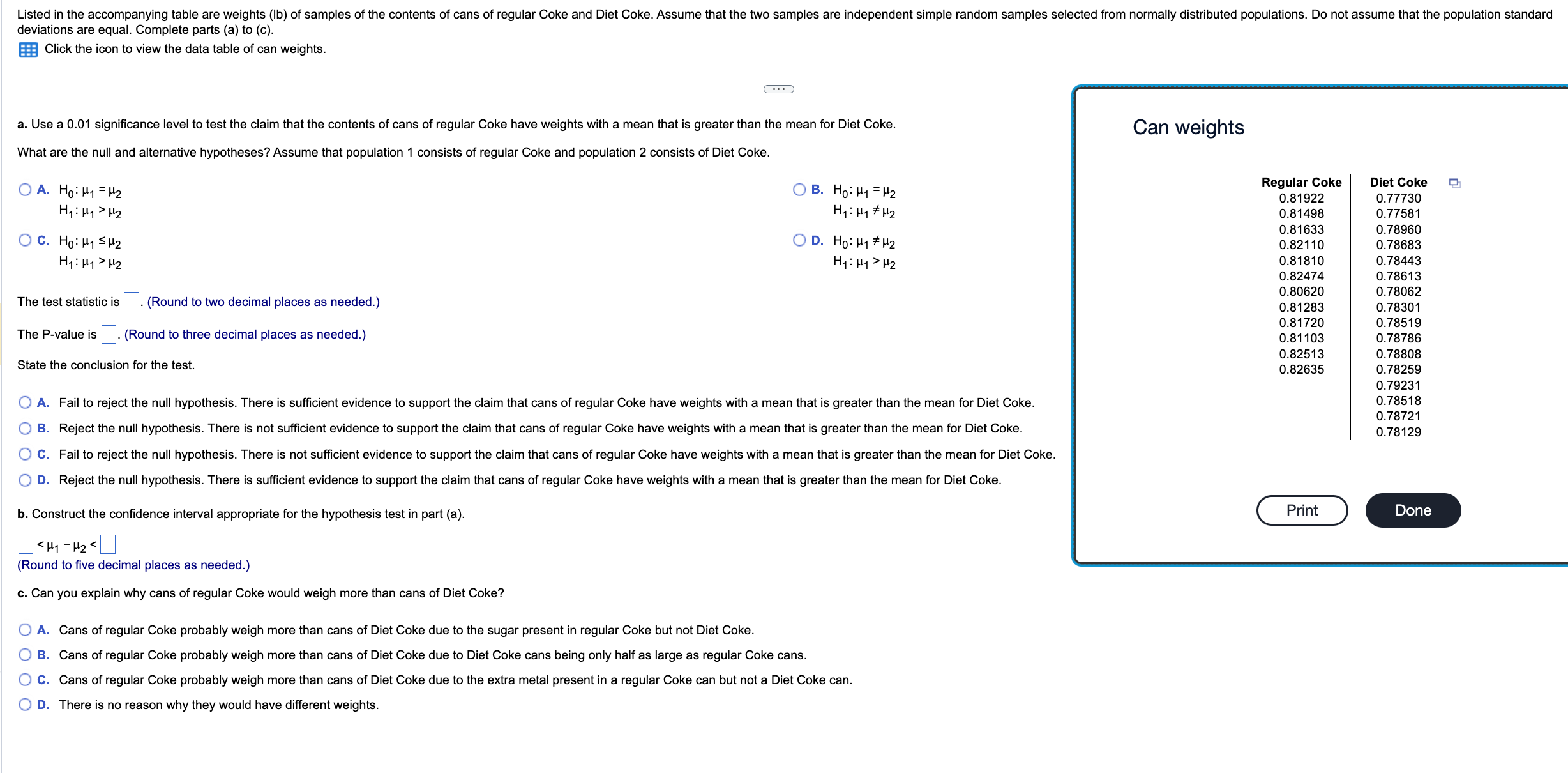 Solved deviations are equal. Complete parts (a) ﻿to (c).囲 | Chegg.com
