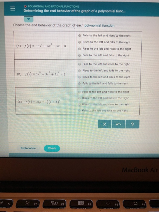Solved O POLYNOMIAL AND RATIONAL FUNCTIONS Determining the | Chegg.com