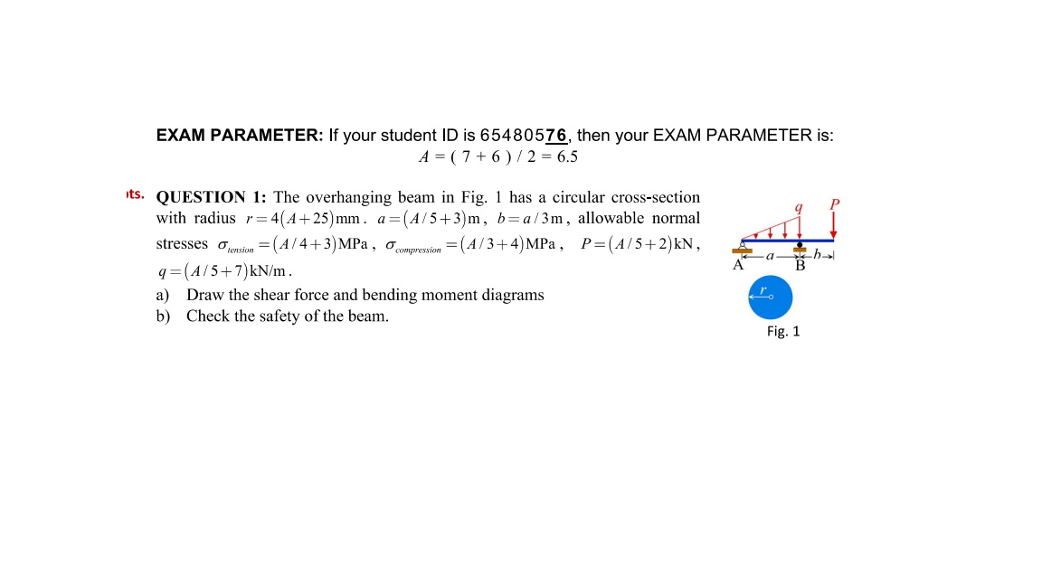Solved EXAM PARAMETER: If your student ID is 65480576, then | Chegg.com