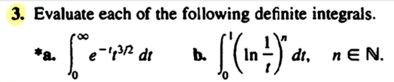 Solved 3. Evaluate each of the following definite integrals. | Chegg.com