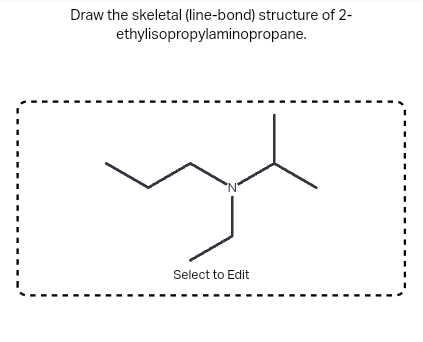 Solved Draw the skeletal (line-bond) structure of | Chegg.com