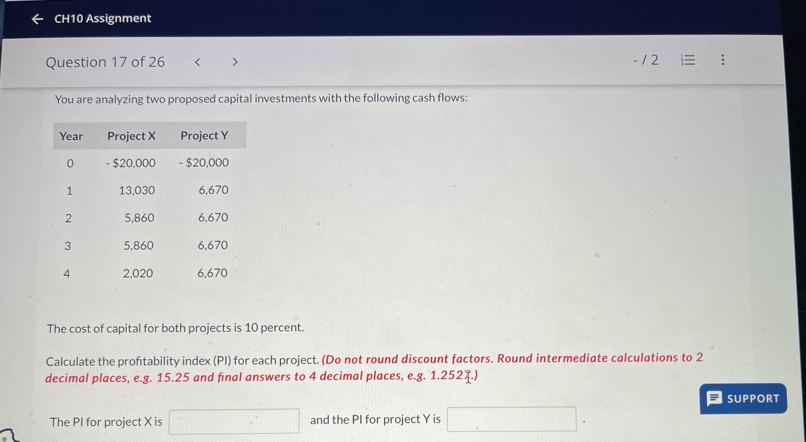 Solved CH10 ﻿AssignmentQuestion 17 ﻿of 26-12You are | Chegg.com