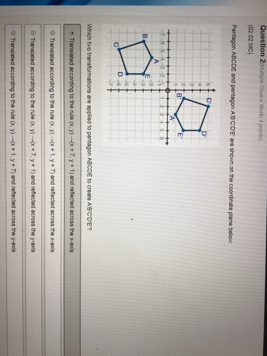 Solved Question 2(Multiple Choice Worth 4 points) (02.02 MC) | Chegg.com