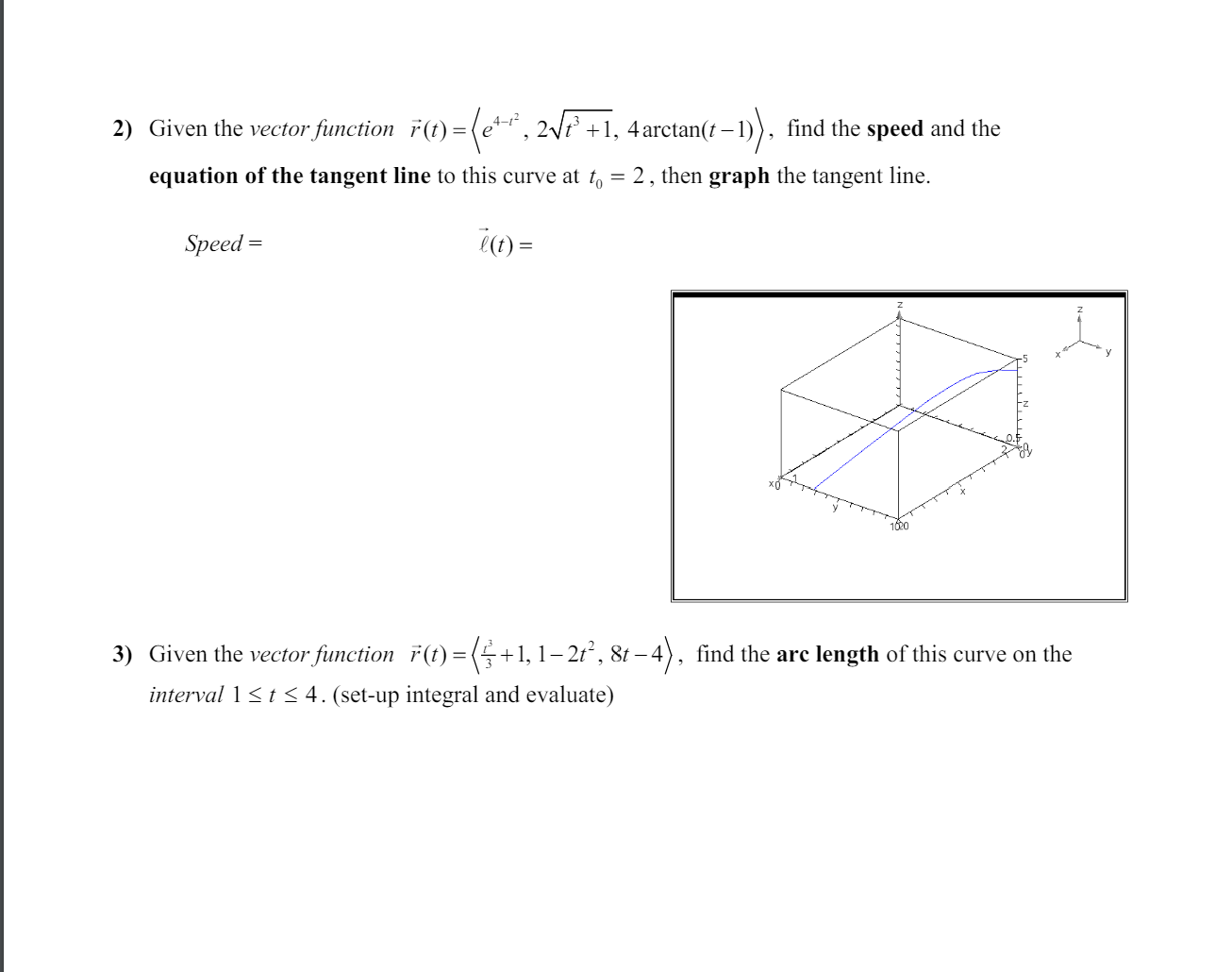 Solved Given the vector function | Chegg.com