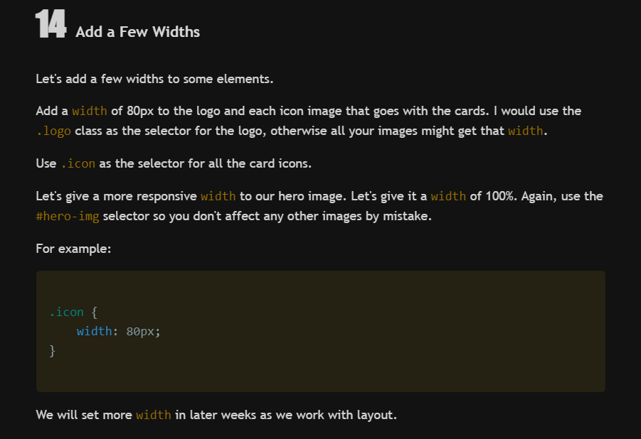 Solved Setting background colors Our next step is to add | Chegg.com