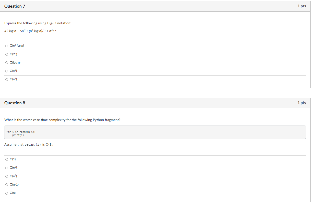 Solved Question 2 1 pts Consider the following one line of | Chegg.com