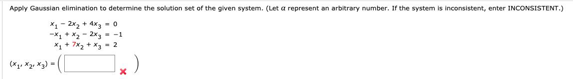 Solved Apply Gaussian elimination to determine the solution | Chegg.com