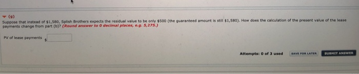 Solved Exercise 21A-3 a-9 (Part Level Submission) Splish | Chegg.com