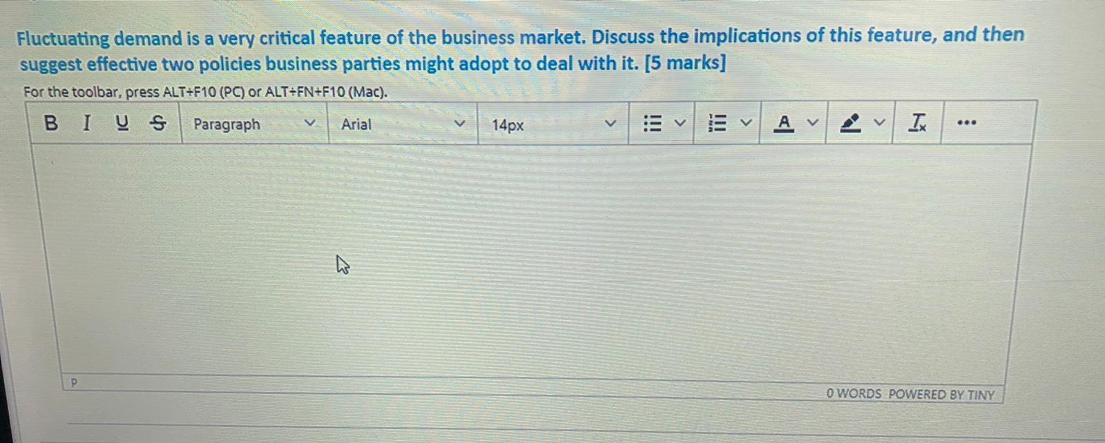 Solved Fluctuating demand is a very critical feature of the | Chegg.com