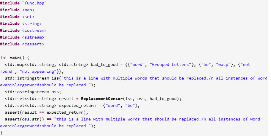 Solved In the folder “CensoredCopy” ﻿is an implementation | Chegg.com
