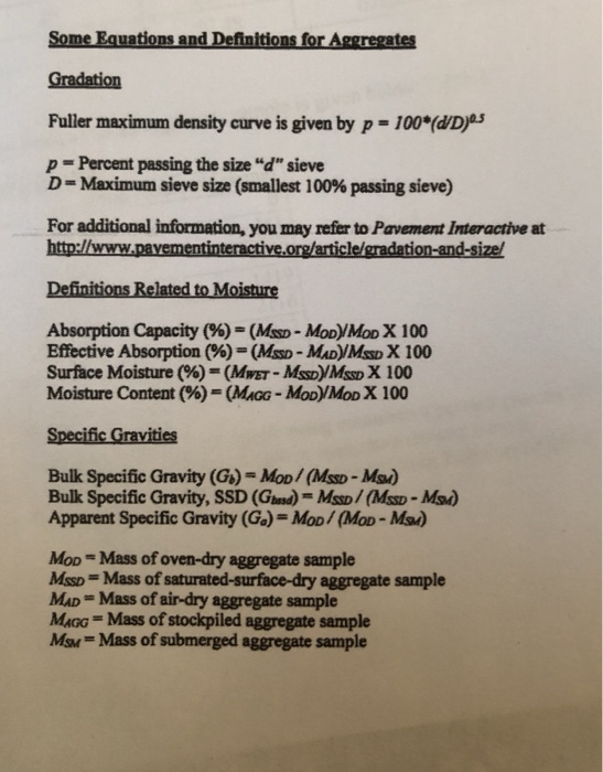 Solved Aggregate 6. Results from a sieve analysis of an | Chegg.com
