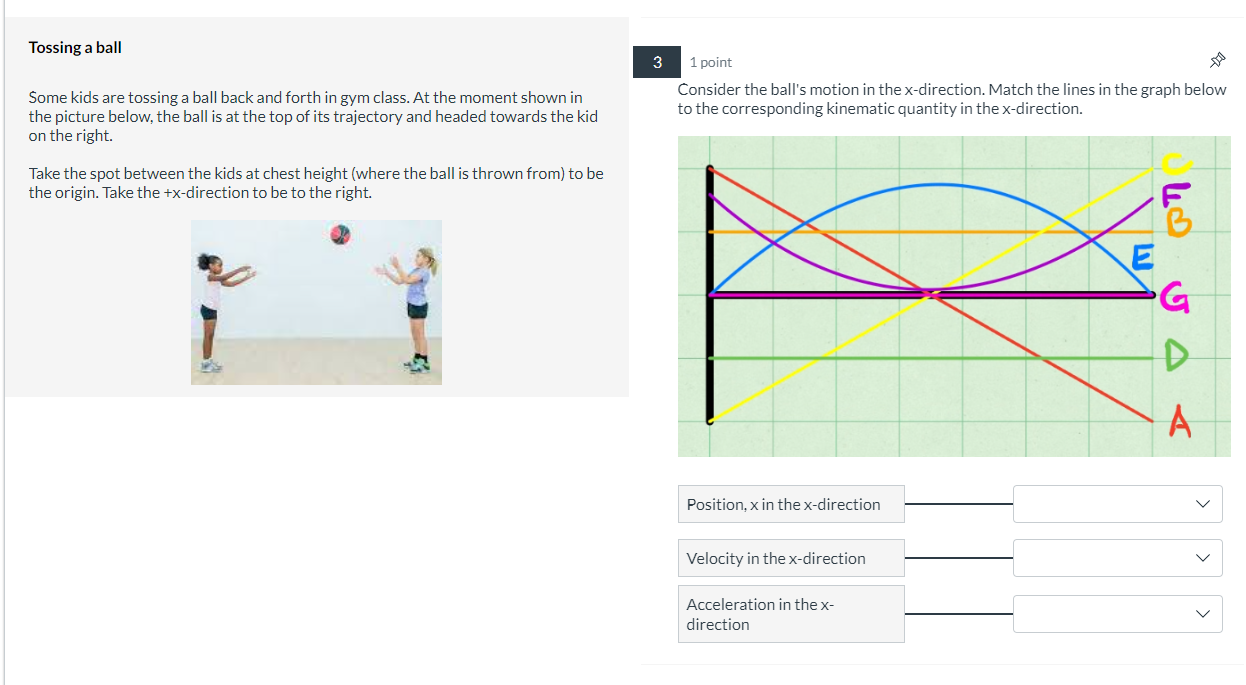 Solved Tossing a ballSome kids are tossing a ball back and | Chegg.com