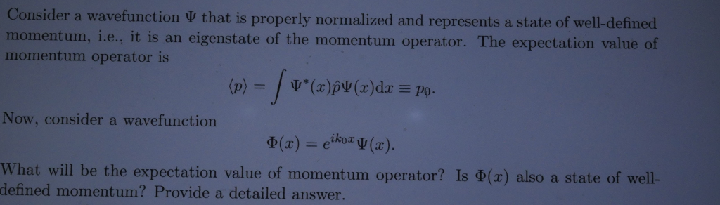 Solved Consider a wavefunction Y that is properly normalized | Chegg.com