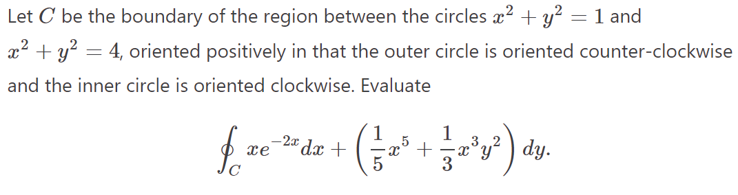 Solved Let C be the boundary of the region between the | Chegg.com
