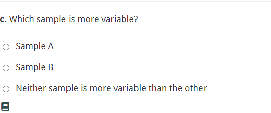 Solved Given Samples A and B below, 4.3 3.4 3.8 Sample A: | Chegg.com