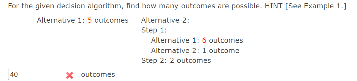 Solved For the given decision algorithm, find how many | Chegg.com