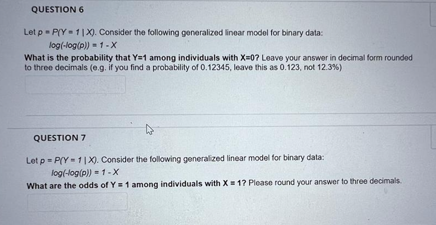 Solved QUESTION 6 Let p = P(Y = 11x). Consider the following | Chegg.com