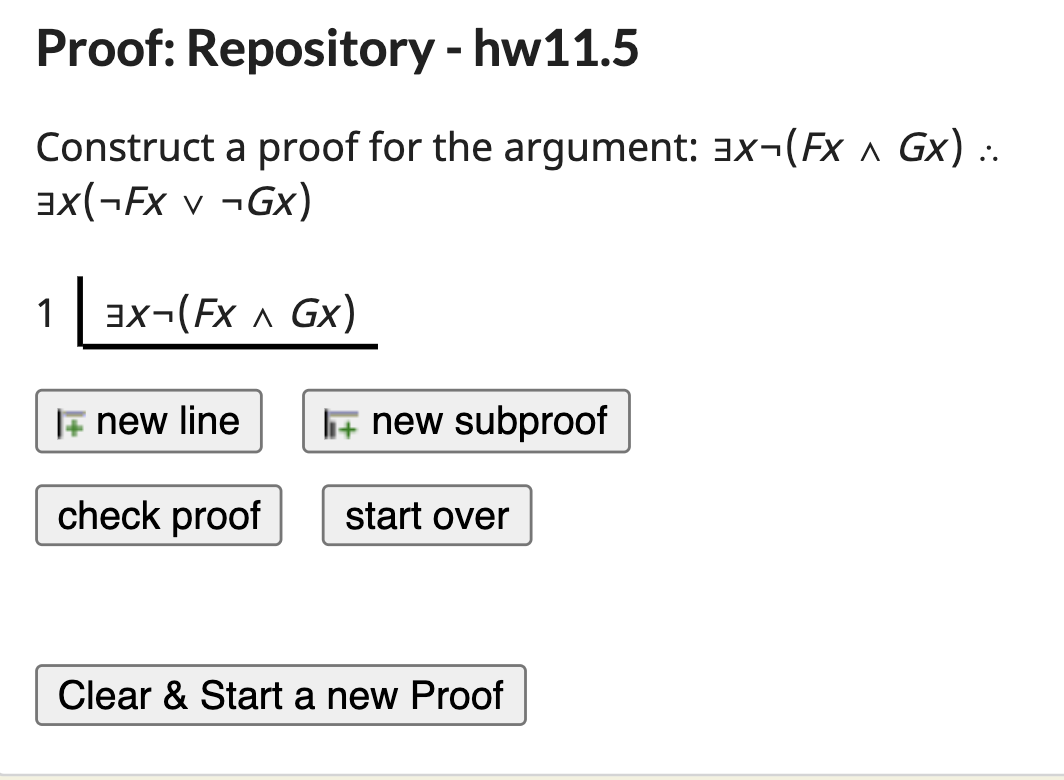 Solved Proof: Repository - hw11.5 A Construct a proof for | Chegg.com