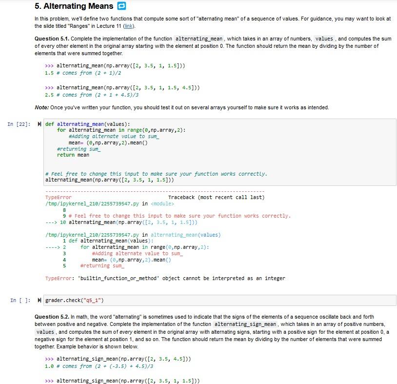 Solved # Please don't change this cell, but do make sure to | Chegg.com