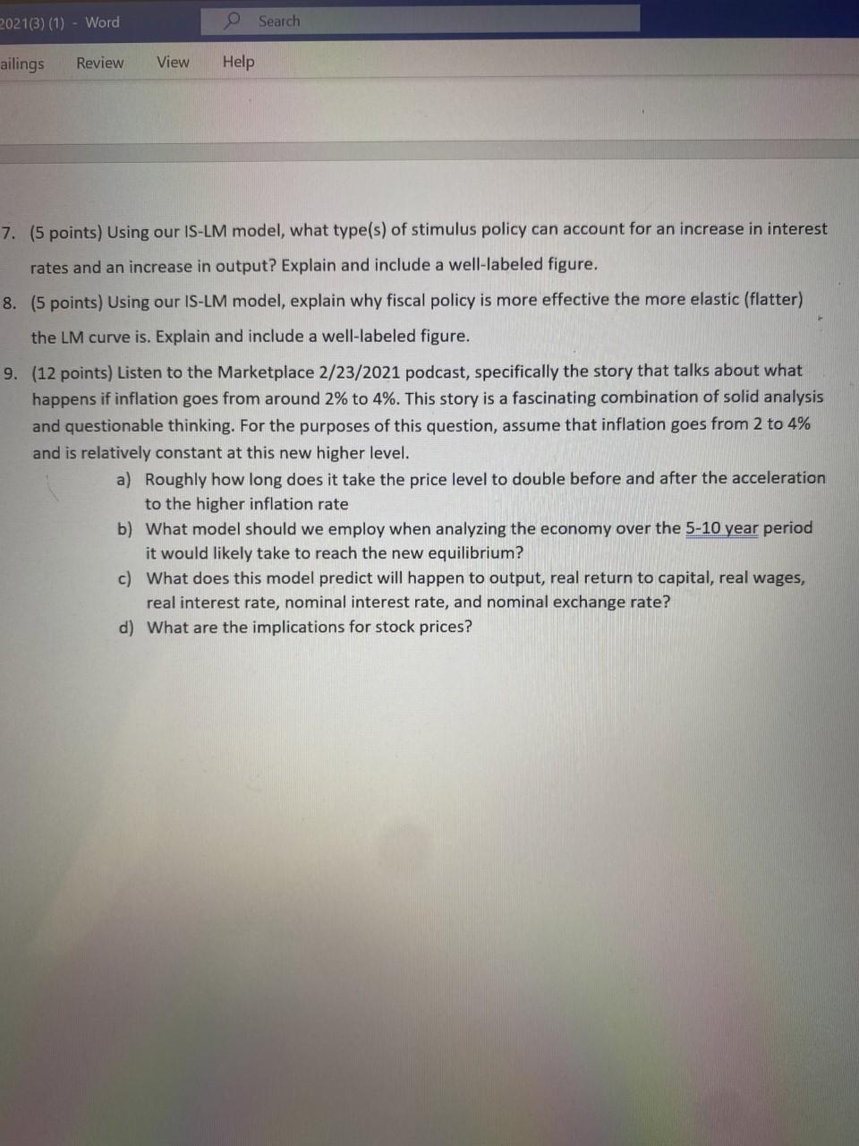 Solved Can you answer questions 7 & 8 please, and have the | Chegg.com