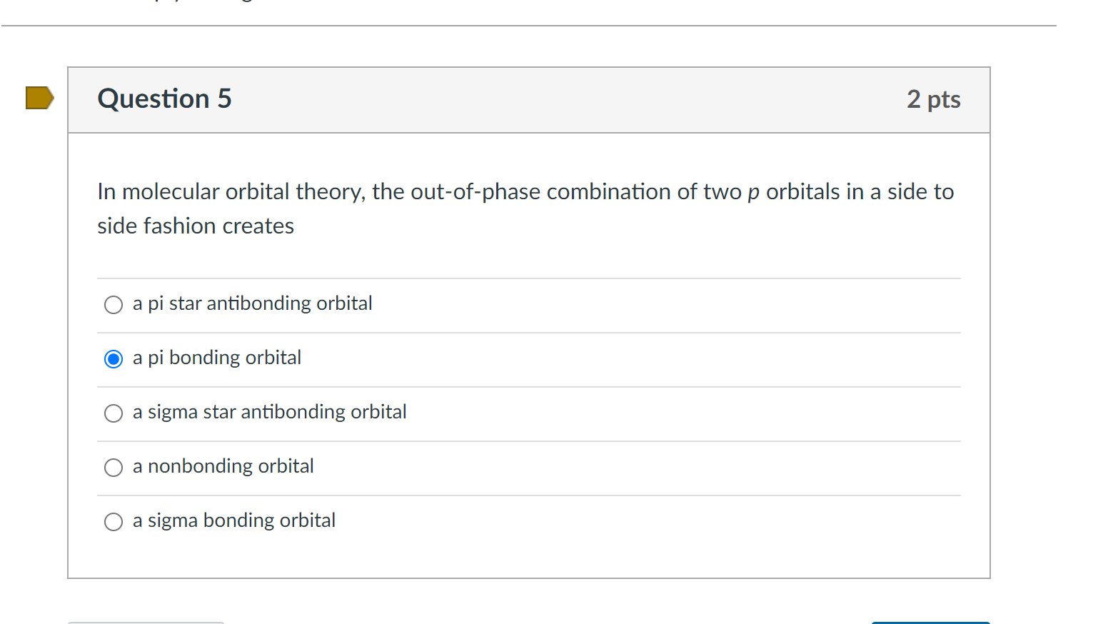 Solved In molecular orbital theory, the out-of-phase | Chegg.com