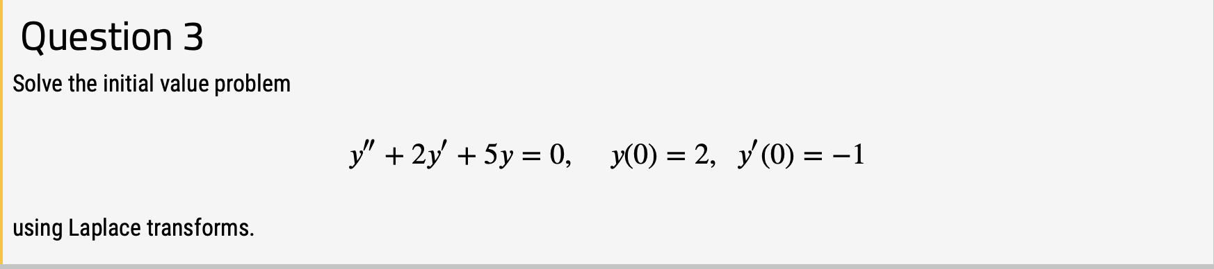 Solved Solve the initial value problem | Chegg.com